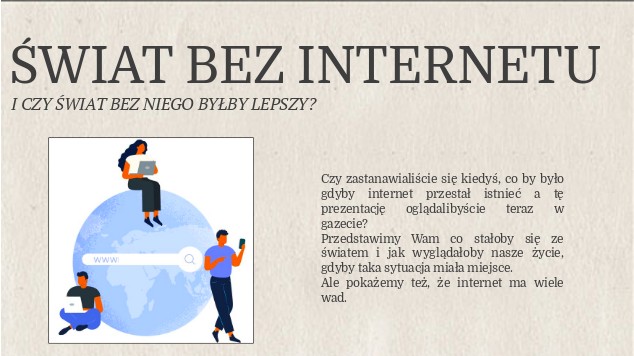 świat bez internetu at emaze Presentation