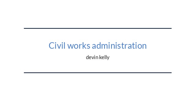 Civil works administration at emaze Presentation