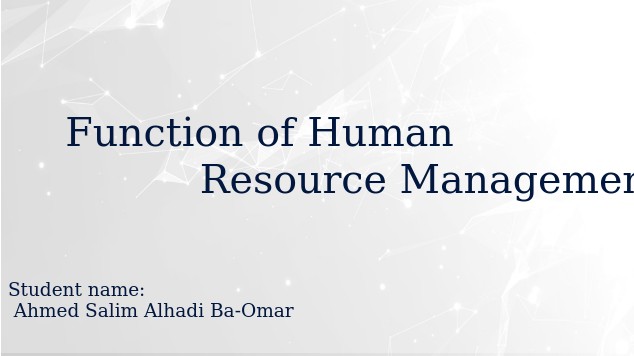Function of Human at emaze Presentation