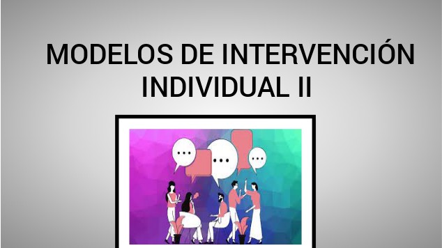Modelos de intervención individual ii at emaze Presentation