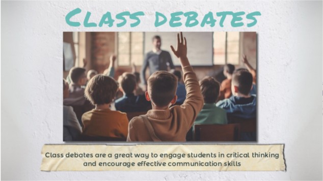 Class debates at emaze Presentation