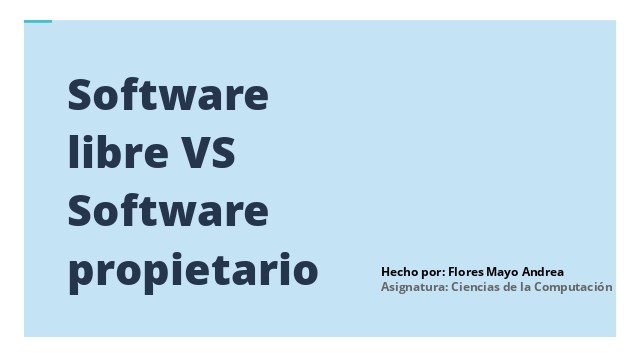 Software Libre VS Software Propietario at emaze Presentation