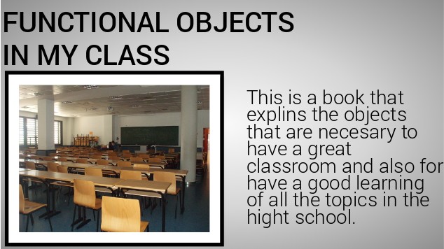 Functional objects in my class at emaze Presentation