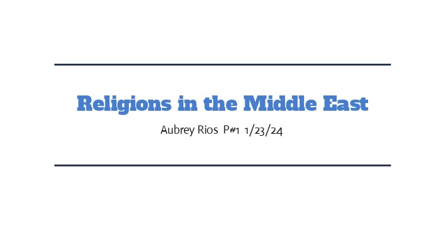 Religions in the Middle East at emaze Presentation