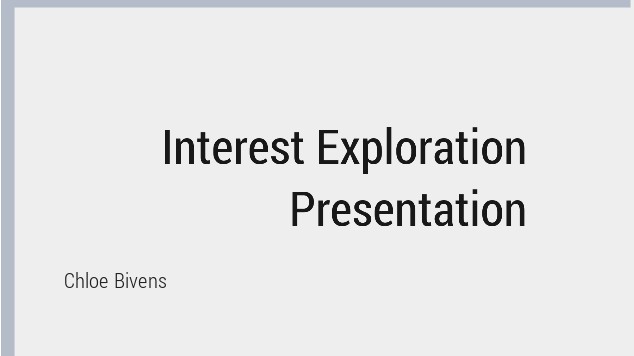 Bivens - Interest Exploration Presentation at emaze Presentation