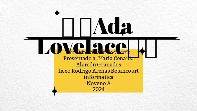 Ada Lovelace at emaze Presentation