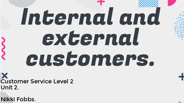 Internal and external customers. at emaze Presentation