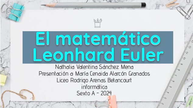 El matematico Leonard Euler at emaze Presentation
