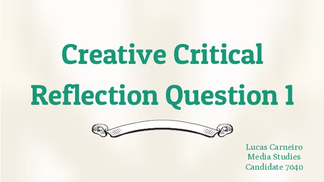 Creative Critical Reflection Question 1 at emaze Presentation