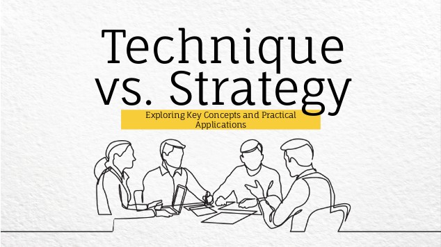Technique vs. Strategy at emaze Presentation