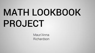 Math Lookbook Project at emaze Presentation