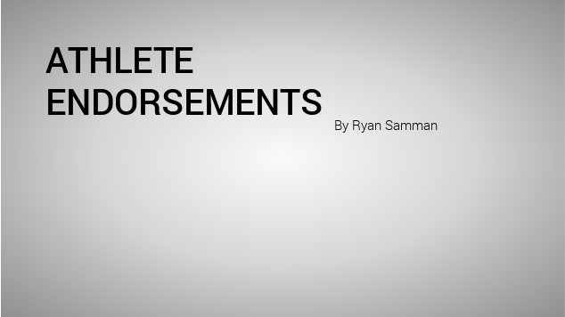 Athlete Endorsements at emaze Presentation