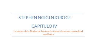 CAPITULO IV STEPHEN NGIGI NJOROGE at emaze Presentation