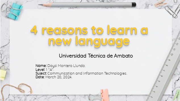 4 reasons to learn a new language at emaze Presentation