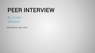 peer interview at emaze Presentation