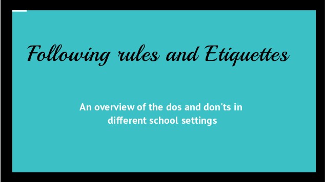 Following rules and etiquettes at emaze Presentation