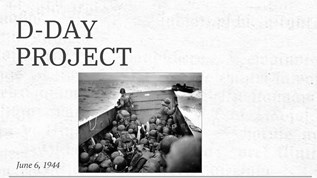 D-Day Project at emaze Presentation