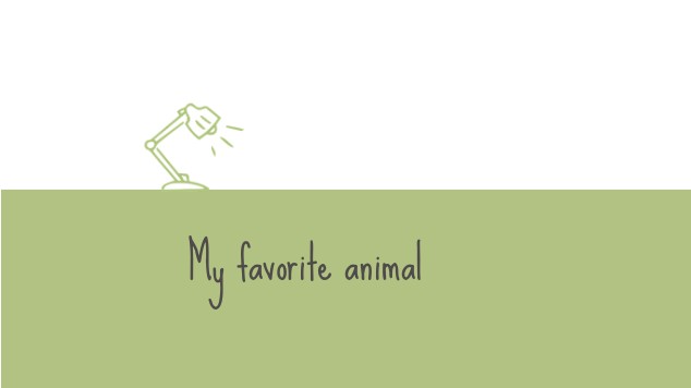 My favorite animal at emaze Presentation