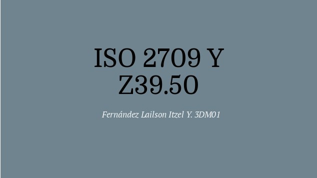 iso 2709 at emaze Presentation