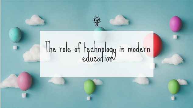 The role of technology in modern education at emaze Presentation