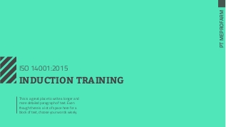 induction training at emaze Presentation