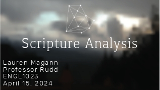 Scripture Analysis at emaze Presentation