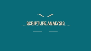 Scripture Analysis at emaze Presentation