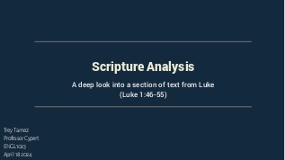 Scripture Analysis at emaze Presentation