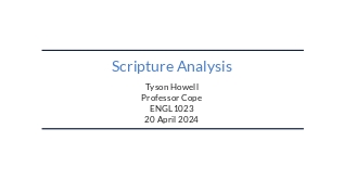 Scripture Analysis at emaze Presentation