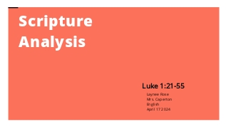 Scripture Analysis at emaze Presentation