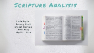 Scripture Analysis at emaze Presentation