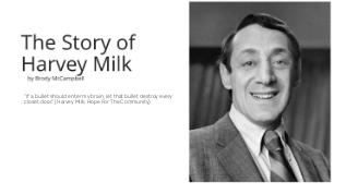 The Story of Harvey Milk at emaze Presentation