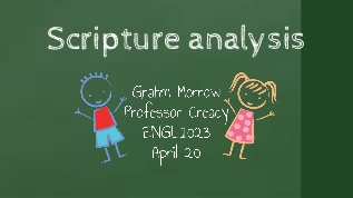 Scripture analysis at emaze Presentation