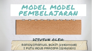MODEL MODEL PEMBELAJARAN at emaze Presentation
