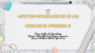 ASPECTOS METODOLÓGICOS DE LOS MODELOS DE at emaze Presentation