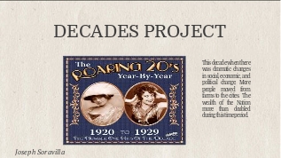 Decade Project- Joseph Soravilla at emaze Presentation