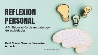 reflexion personal at emaze Presentation