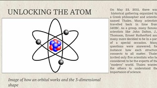 Unlocking the Atom at emaze Presentation