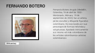 Fernando Botero at emaze Presentation
