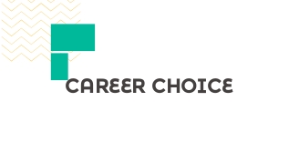 CAREER CHOICE at emaze Presentation