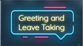 Greeting and Leave Taking at emaze Presentation