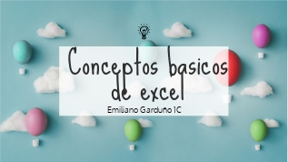 Conceptos basicos de excel at emaze Presentation