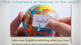 The Importance of English in the World at emaze Presentation