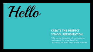 Make a presentation that will wow students, teachers, and at emaze Presentation