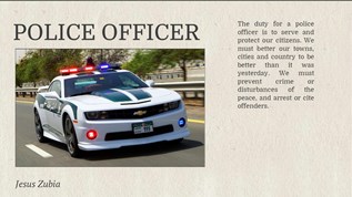 Career Police Officer at emaze Presentation