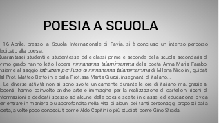 POESIA A SCUOLA at emaze Presentation