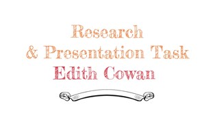Edith Cowan at emaze Presentation