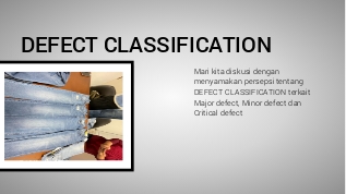 Defect classification at emaze Presentation