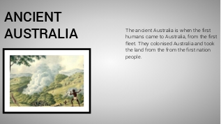 Ancient Australia at emaze Presentation