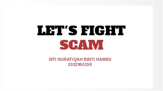 LET'S FIGHT SCAM at emaze Presentation